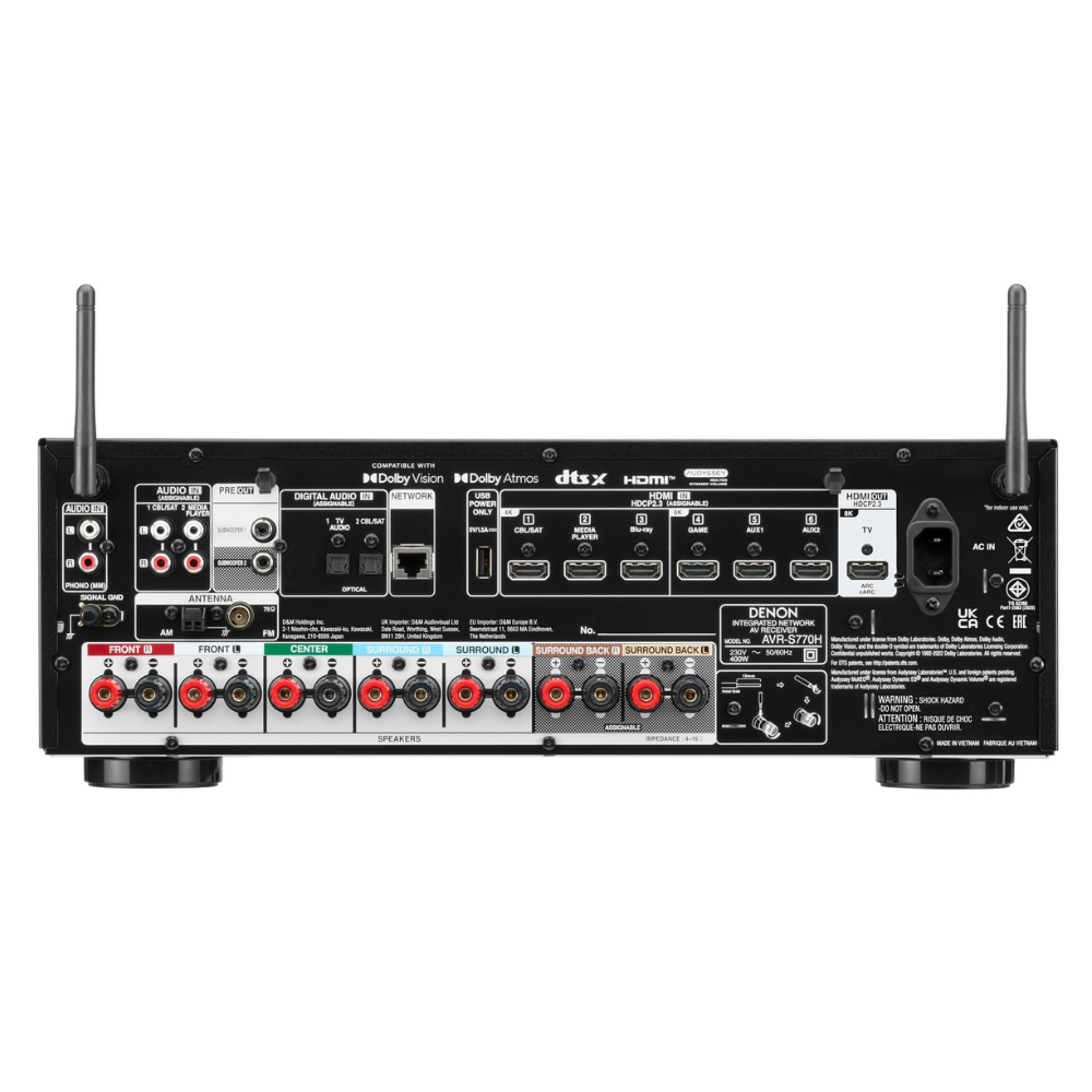 Denon AVR-S770H AVR Receiver | The Revolver Club | The Revolver Club
