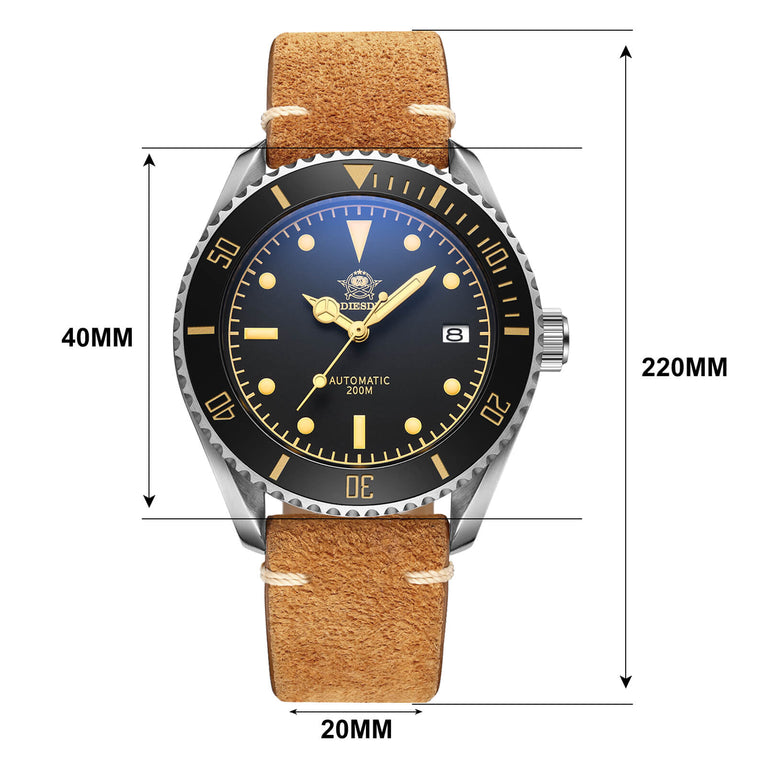 ADDIESDIVE® 40mm Dive Watch Automatic Scuba Watch AD2101 – The Revolver ...