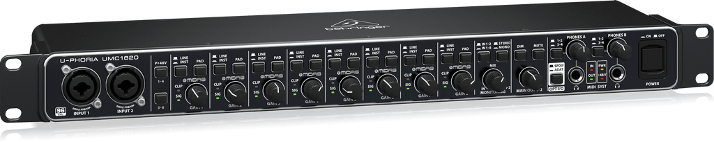 Behringer U Phoria UMC1820 Audio Interface | The Revolver Club | The ...