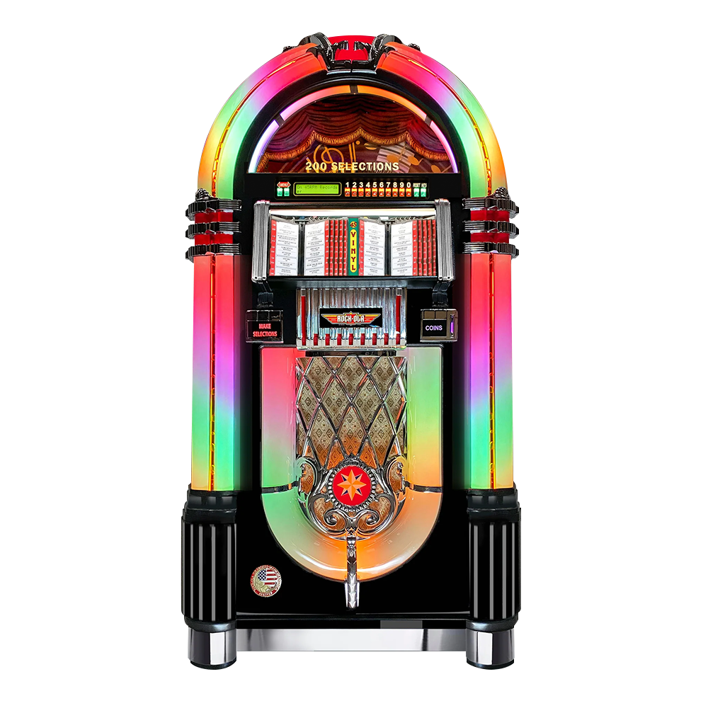 Rock-Ola Bubbler Vinyl 45 Deluxe Jukebox with Bluetooth | The Revolver Club