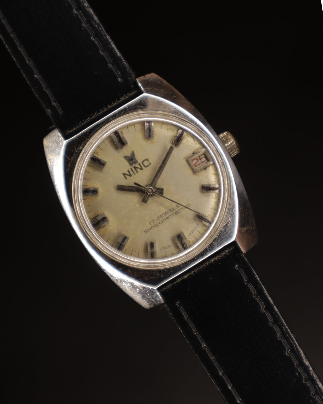 Buy Vintage Watch Nino Swiss 17 Jewels Date [35mm] | The Revolver Club