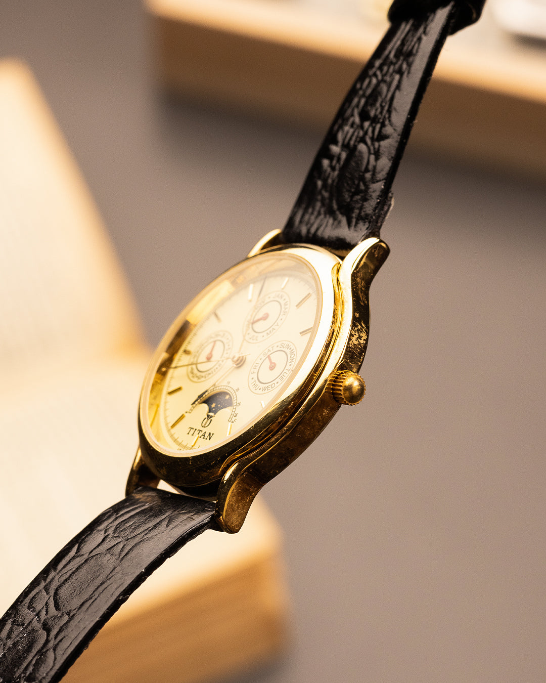 Titan Moonphase Triple Calendar – [38mm] Quartz – The Revolver Club