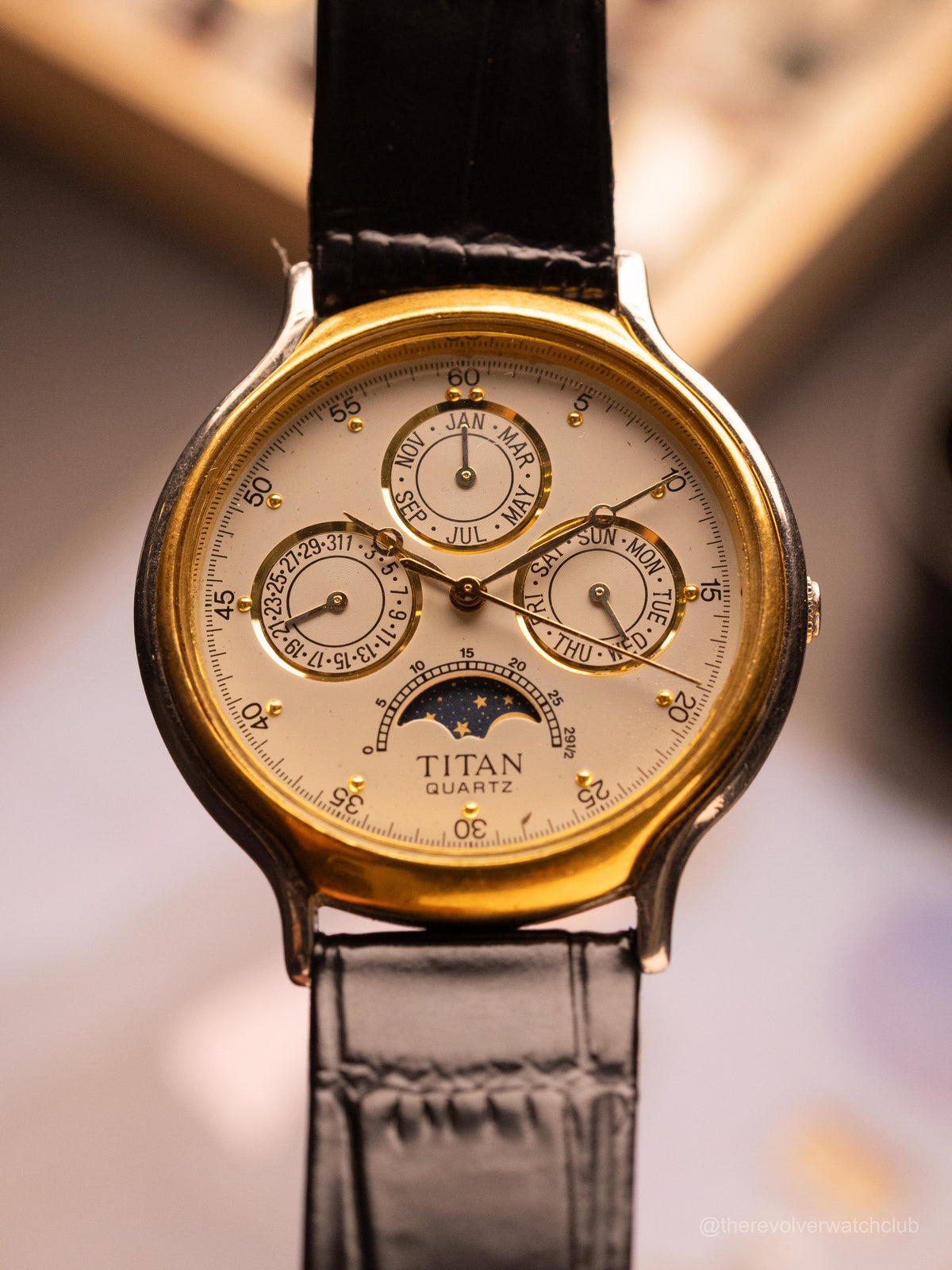 Titan Moonphase (Ref. 300A-06) (35mm; Quartz) – The Revolver Club