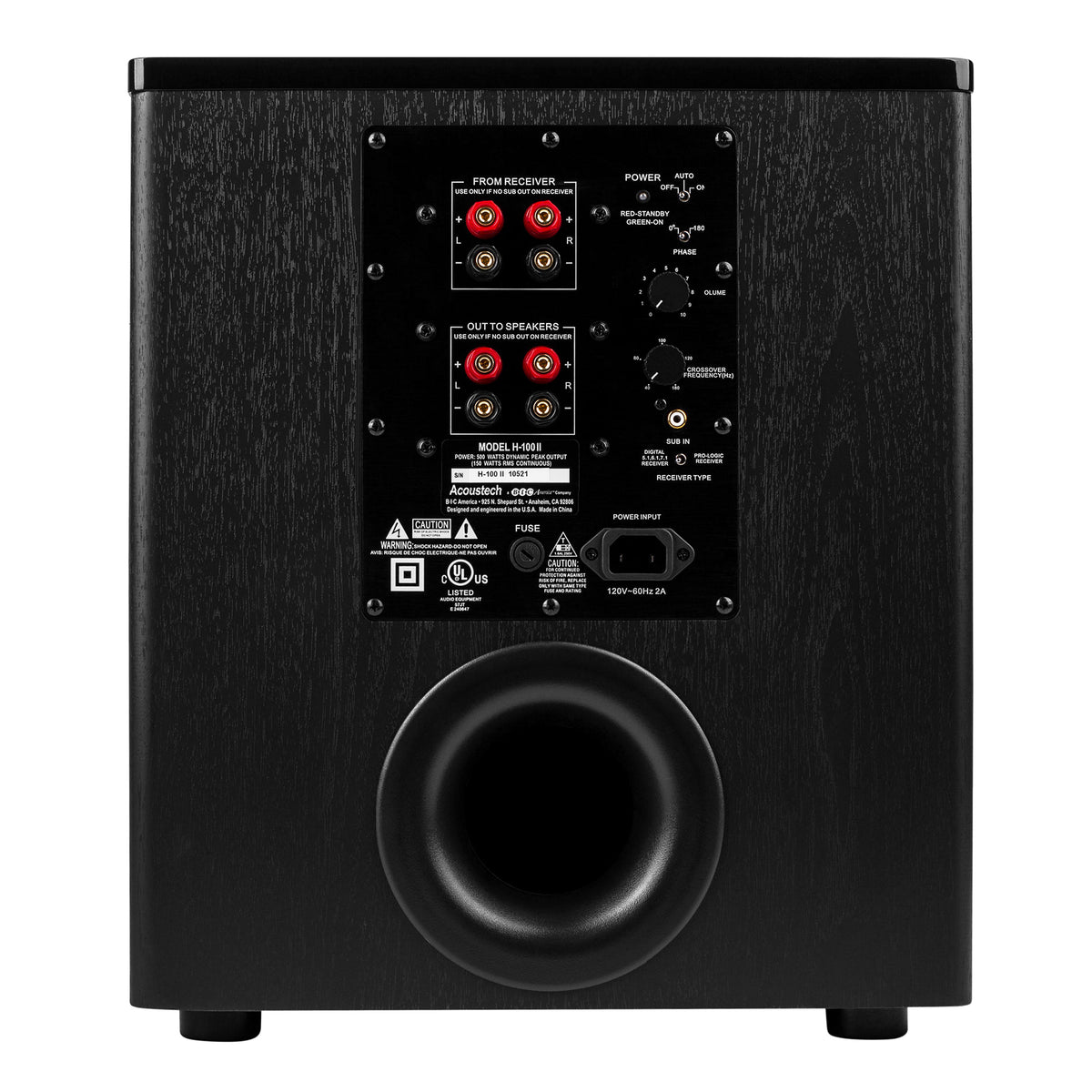 Bic America Acoustech H-100II Subwoofer – The Revolver Club
